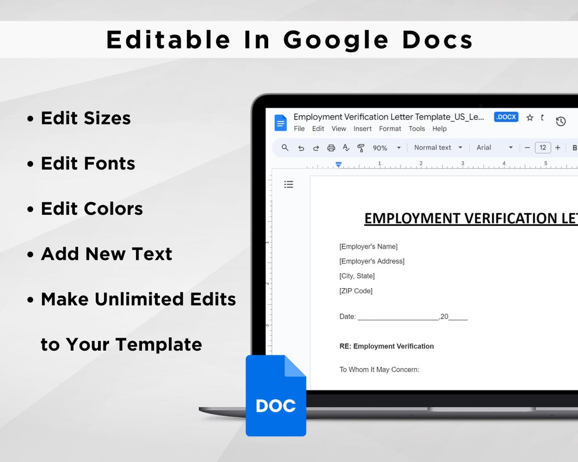 Employment Verification Letter Template. Employment Verification Letter ...