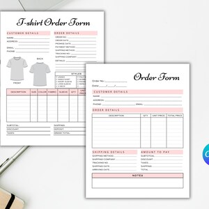 Small Business Forms Bundle. Forms for Crafters. Printable Invoice ...