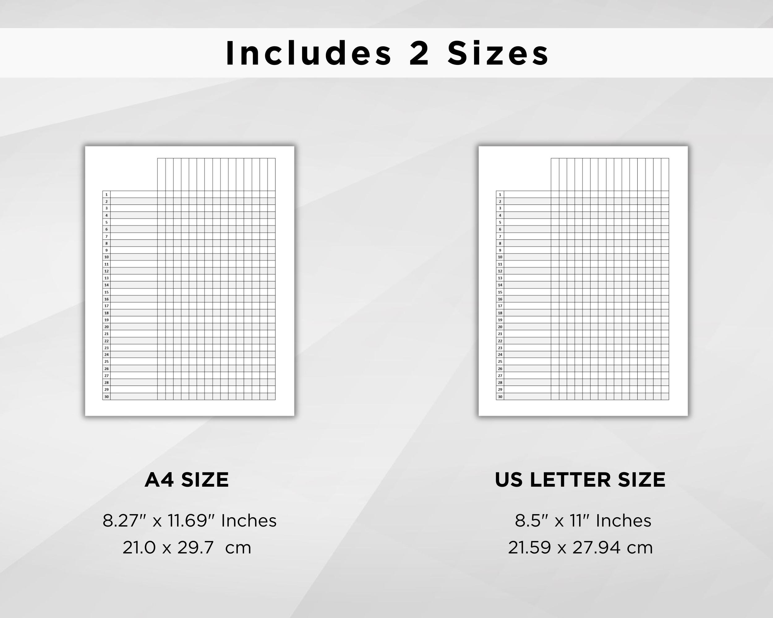 EDITABLE Class Record Printable Class Attendance Sheet Grade Log Class ...