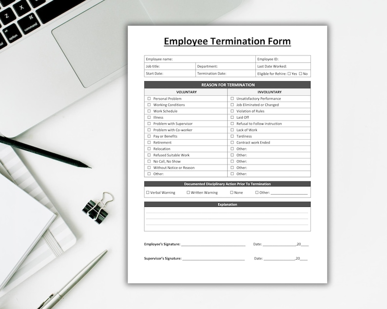 Employee Termination Letter Template, Job Termination Letter Template ...
