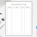 Editable Inventory Tracker. Inventory Log. Product Inventory. Inventory ...