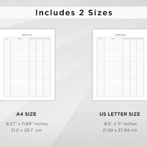 Work Log Printable. Time Sheet Log. Time Tracker. Working Hours Log ...