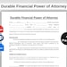 Durable Financial Power of Attorney Template. Printable POA Form ...