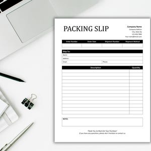 Packing Slip Template. Editable Small Business Packing Slip Template ...