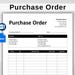 Editable Purchase Order Template. Printable Purchase Order Form. Order ...