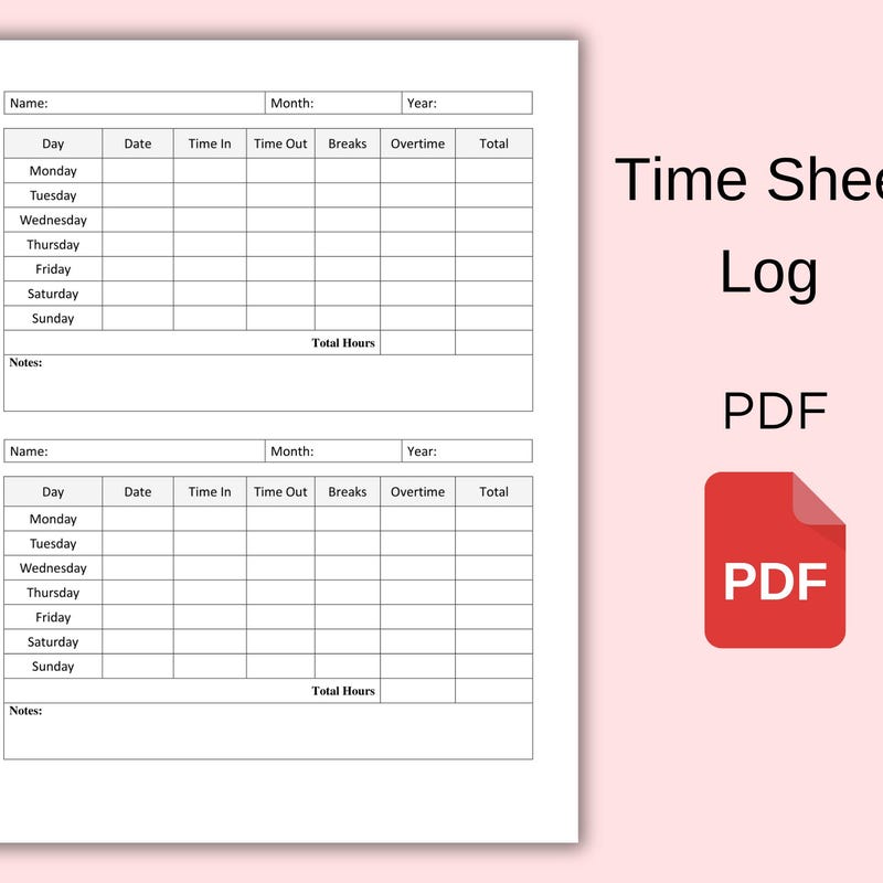 Employees Time Sheets - Etsy