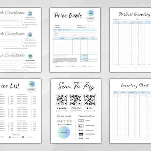 Small Business Bundle. Printable Forms for Crafters. T-shirt Order Form ...