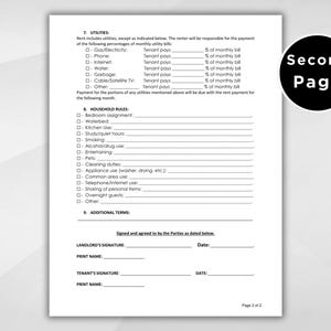 Printable Room Rental Agreement Template. Editable Room Tenancy ...