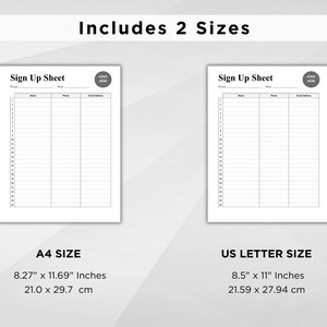 Sign up Sheet Template. Printable Sign up Templates. Event Sign up ...