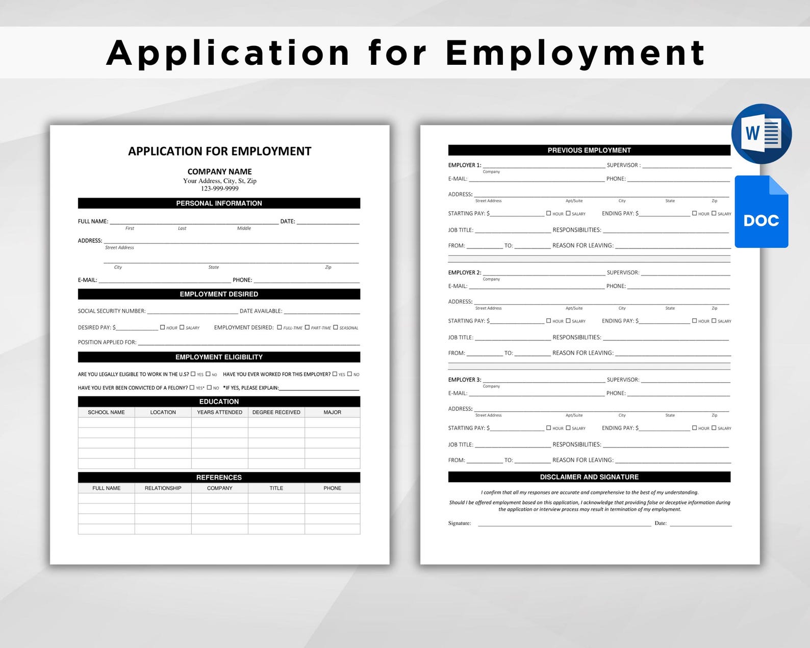 Human Resources Templates. HR Forms. New Employee Checklist. Employee ...
