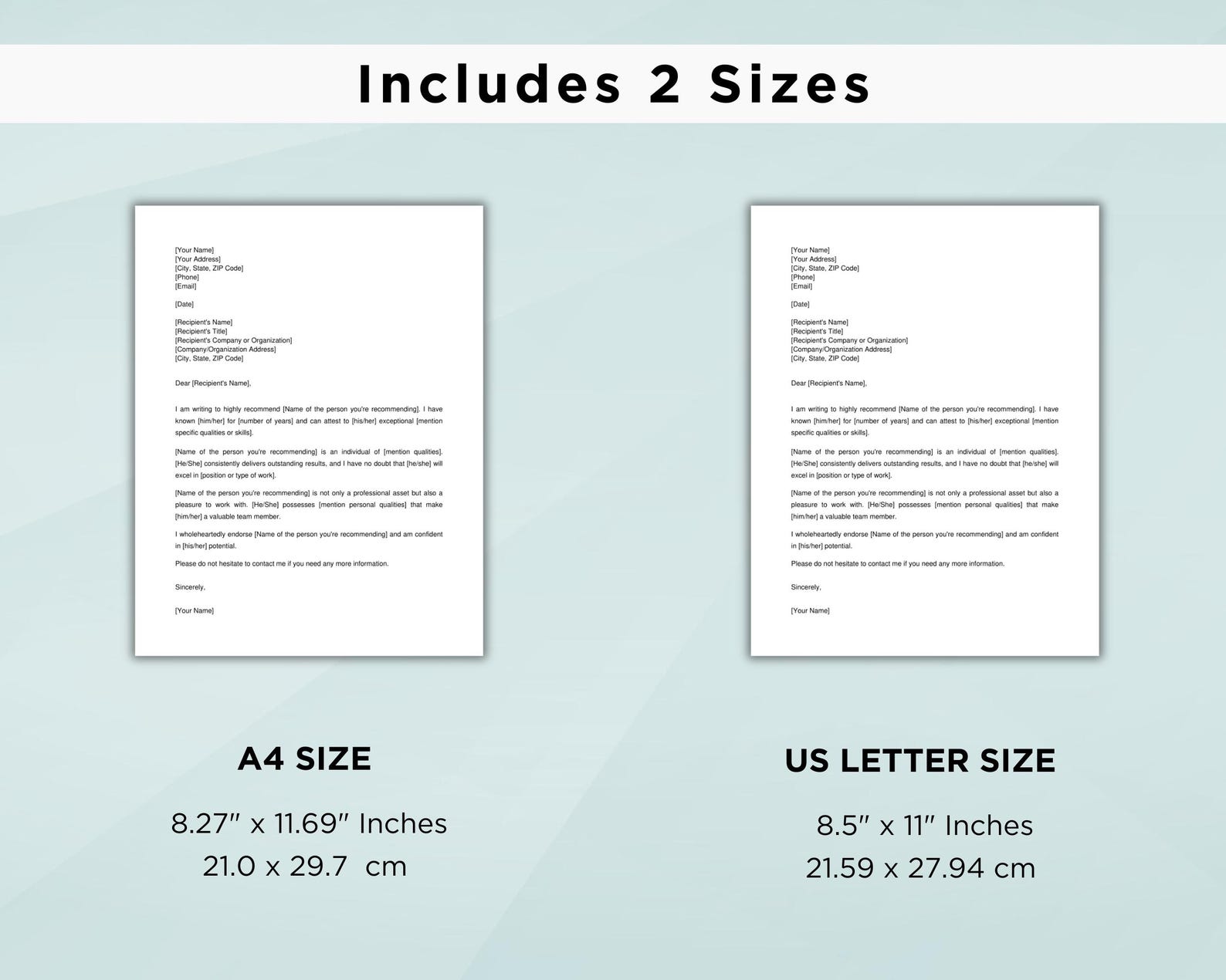Printable Personal Reference Letter Template. Letter of Recommendation ...
