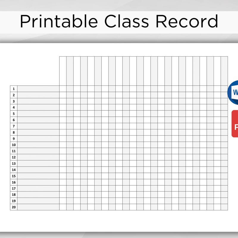 Teacher Grade Log - Etsy