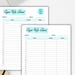 Editable Sign up Sheet Template. Printable Sign up Template. Sign up ...
