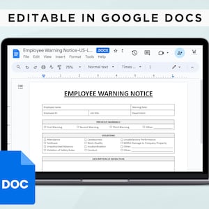 Employee Warning Notice Template Printable. Employee Discipline Form ...
