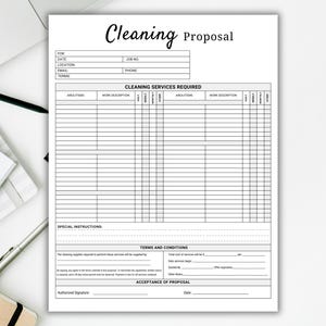 Cleaning Proposal Template. Cleaning Service Proposal. Cleaning ...