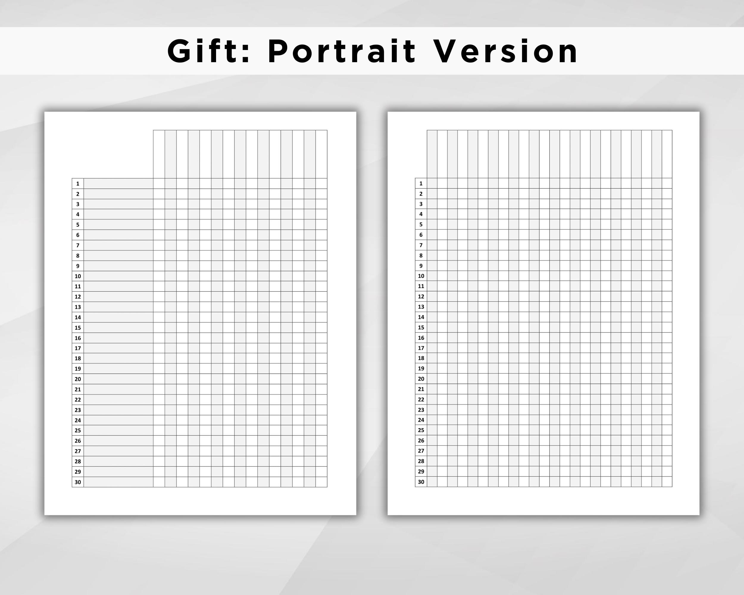 Printable Class Record Templates Editable Student Grade Tracker