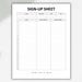 Printable Sign up Sheet. Editable Sign up Template. Event Sign Up. Sign ...