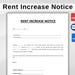 Printable Rental Increase Notice. Rental Increase Form. Rental Increase ...