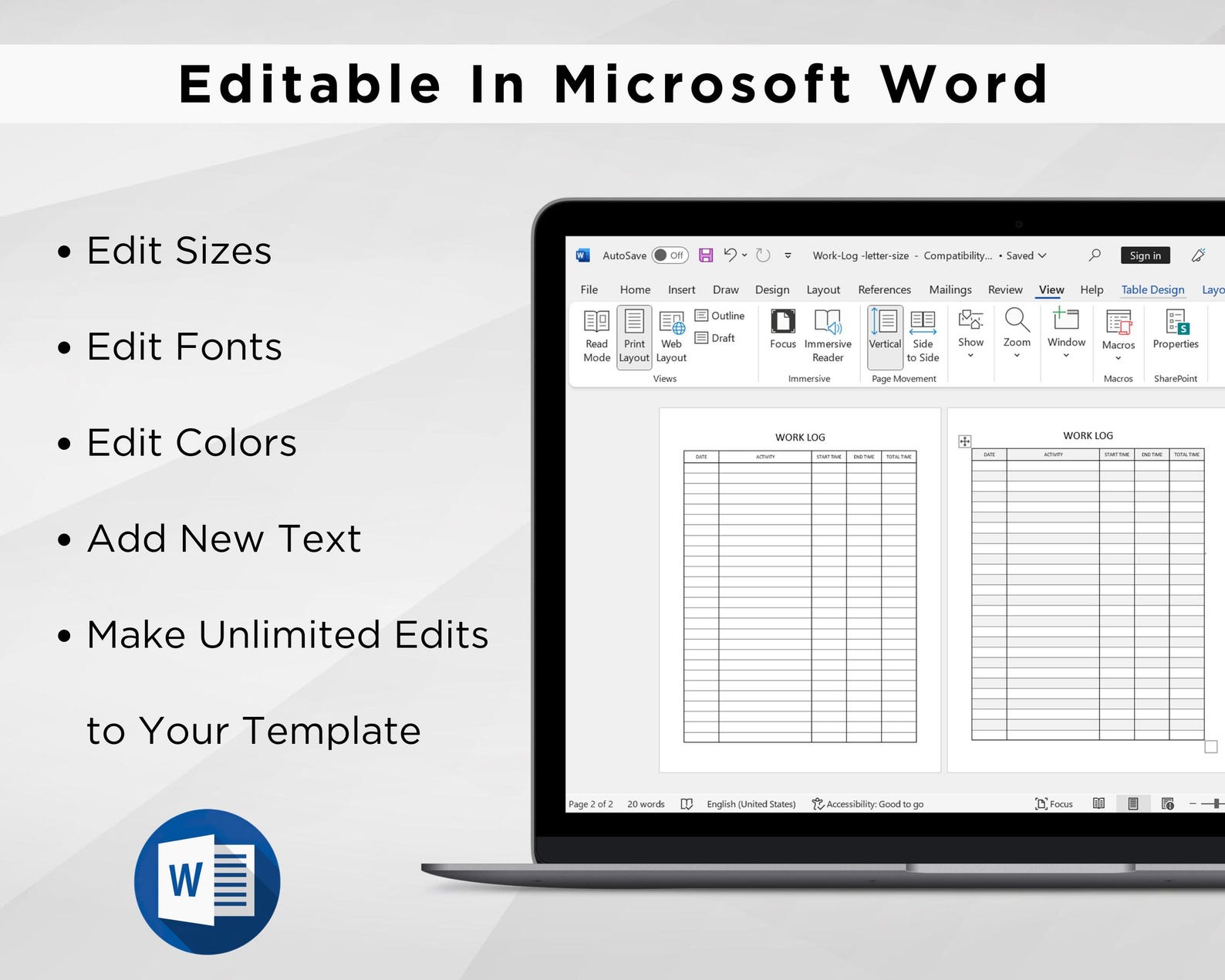 Work Log Printable. Time Sheet Log. Time Tracker. Working Hours Log ...