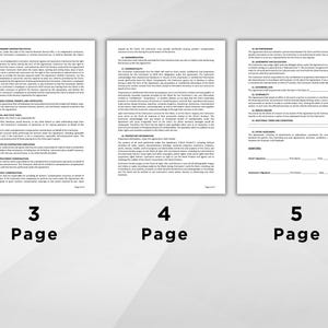 Construction Contract Form. Editable Construction Agreement Template ...