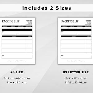Packing Slip Template. Editable Small Business Packing Slip Template ...