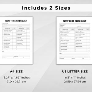 New Hire Checklist Template. New Employee Checklist. Employee ...
