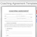 Coaching Agreement Templates. Printable Coaching Contract. Coaching ...