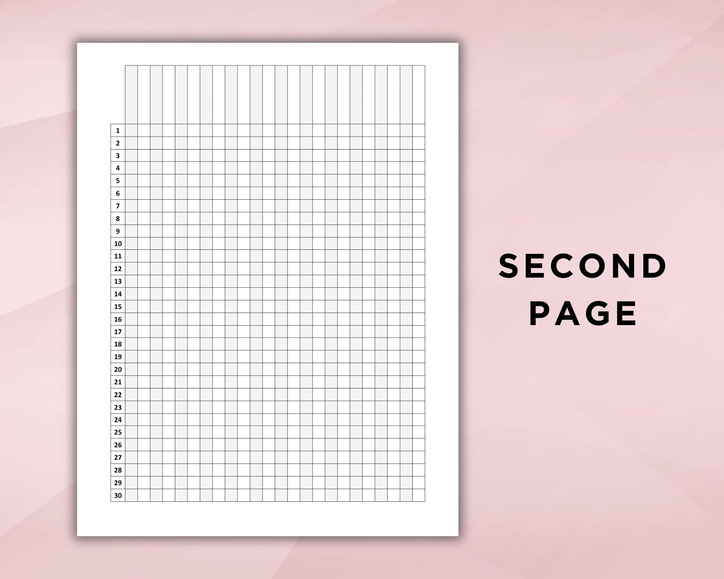 Class Record Printable, Class Gradebook, Teacher Gradebook, Class ...