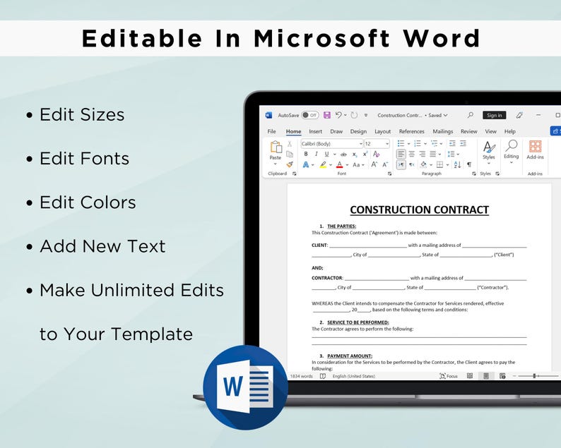 Construction Contract Agreement Templates. Construction Template ...