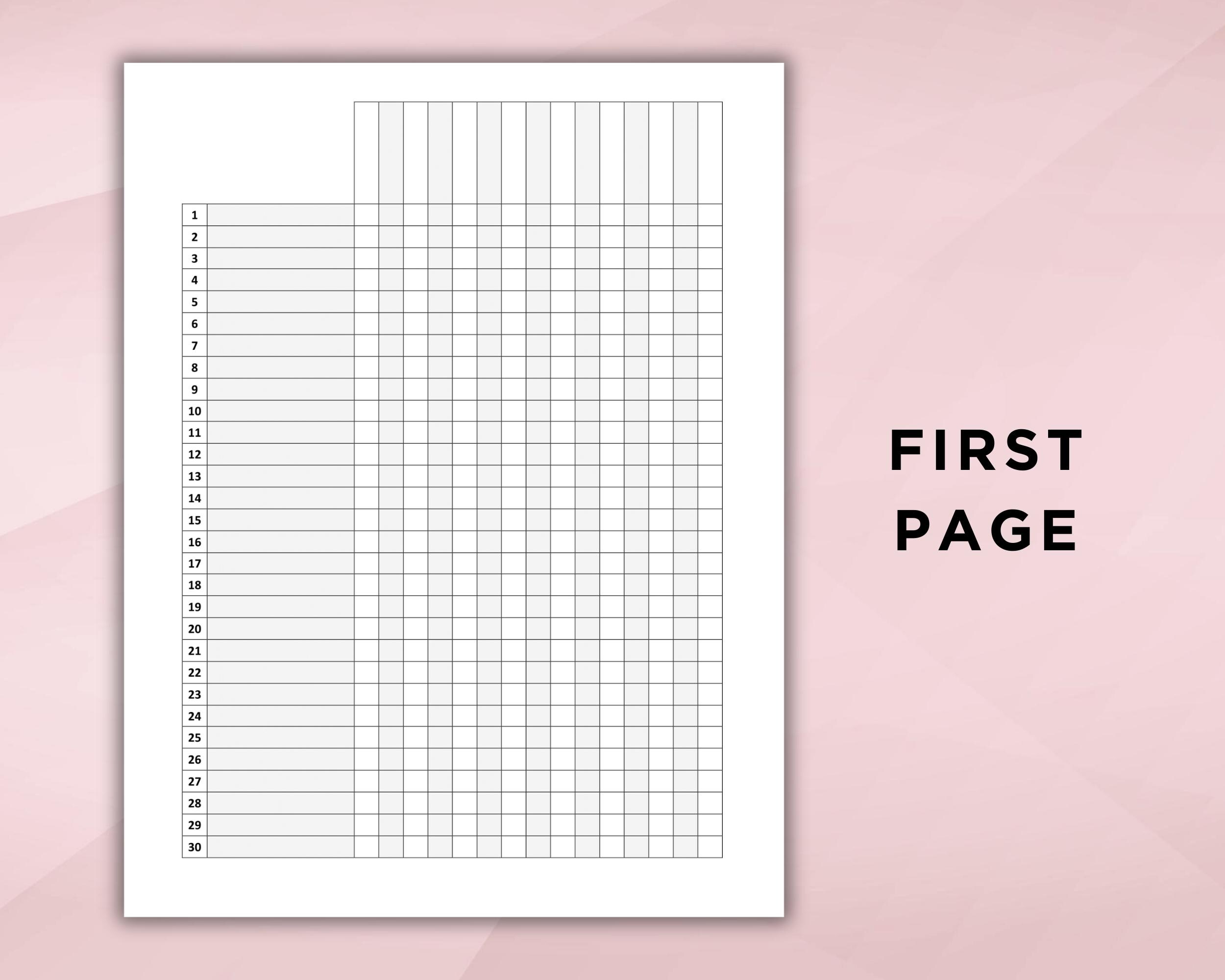 Class Record Printable, Class Gradebook, Teacher Gradebook, Class ...