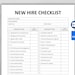 New Hire Checklist Template. New Employee Checklist. Employee ...