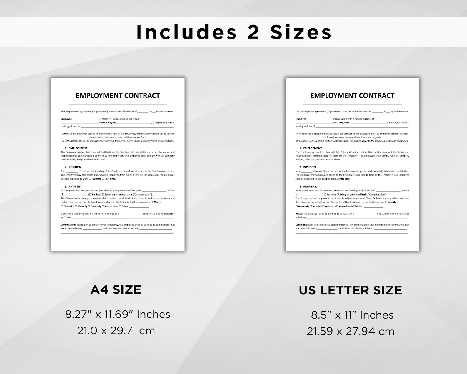Employment Contract Agreement. Employment Service Contract Templates ...
