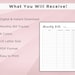 Printable Monthly Bill Log. Bill Planner. Bill Payment Checklist ...