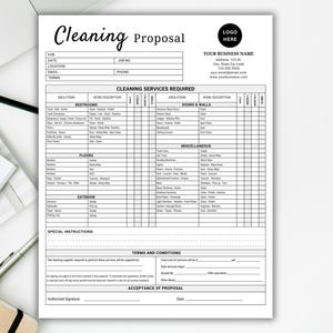 Cleaning Proposal Template. Cleaning Service Proposal. Cleaning ...