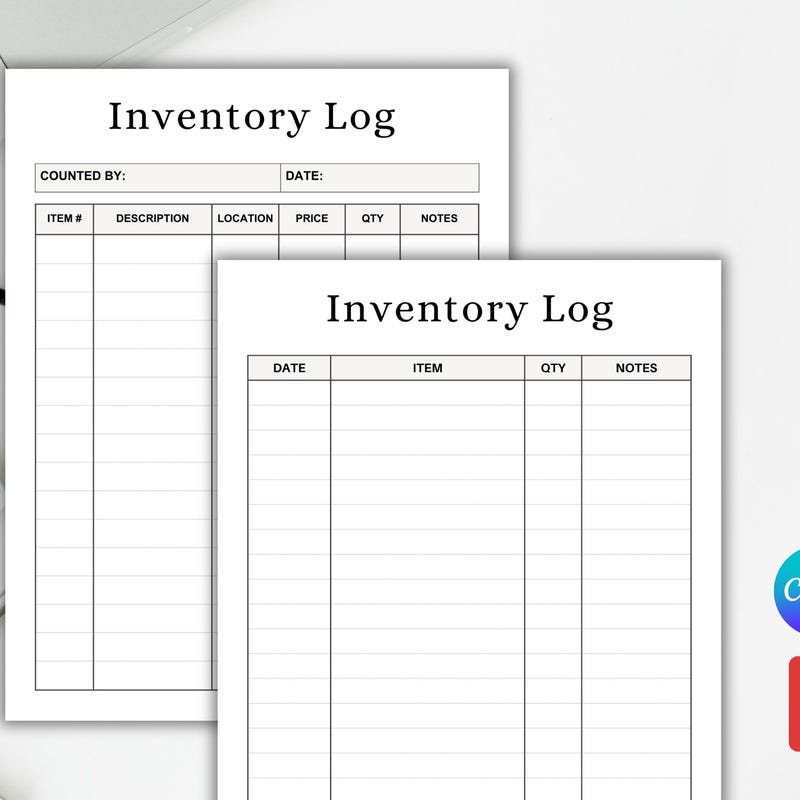 Inventory Template - Etsy