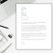 Personal Reference Letter Template. Printable Letter of Recommendation ...