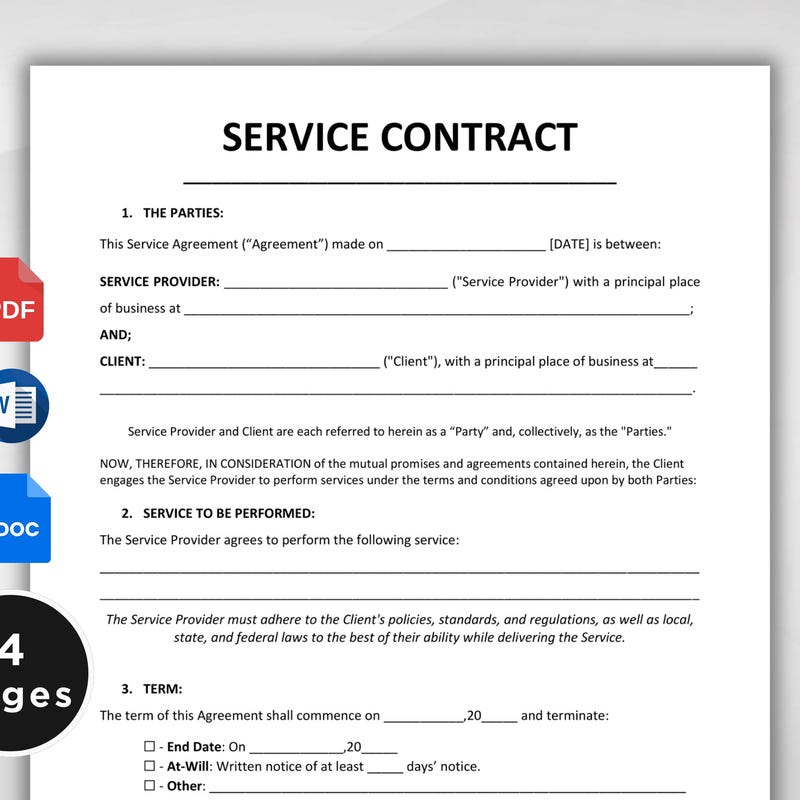 Window Template Contract - Etsy