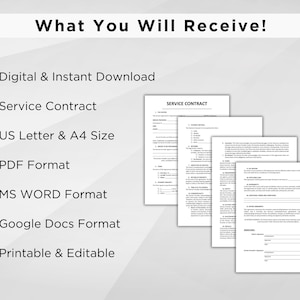Printable Service Contract Templates. Services Contract Agreement ...