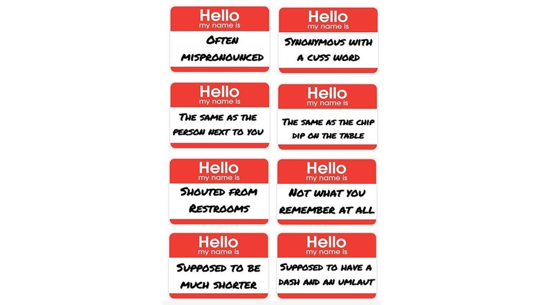 Funny Name Tags: Party Ice-breakers (set of 32) (downloadable ...