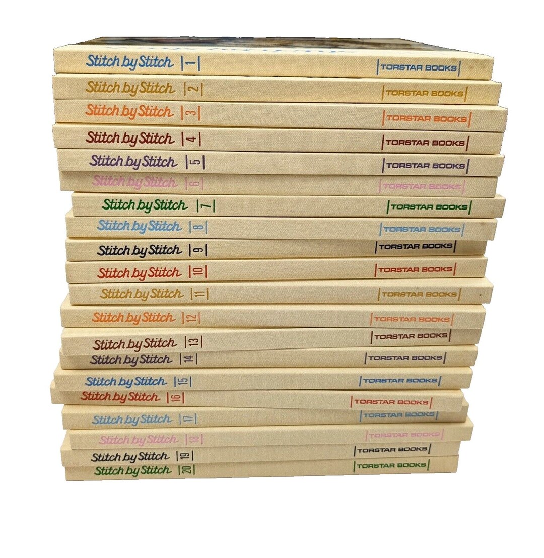 Vintage Stitch by Stitch Torstar Complete Book Set Volume 1-20 Sewing ...