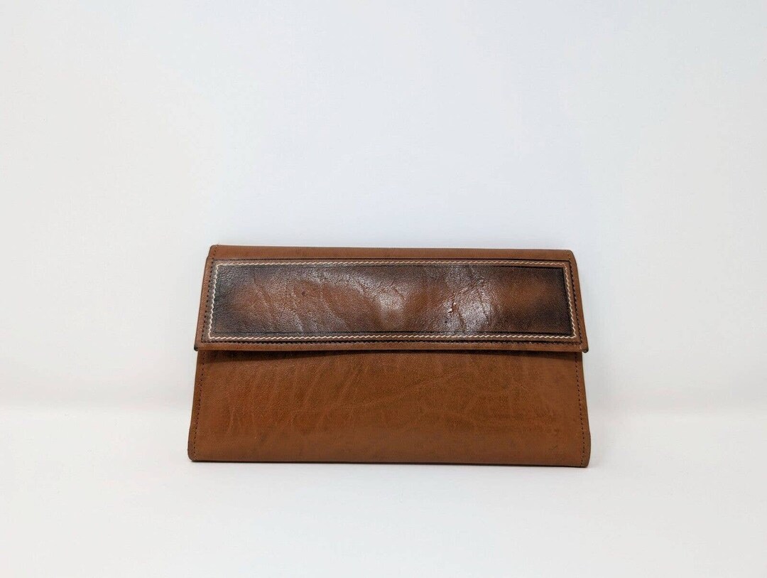 Vintage 80s Princess Gardner Wallet Brown Leather Shadwe Steerhide ...