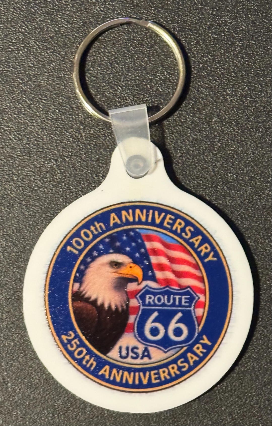 Route 66 100th Anniversary Keychain – USA Eagle Souvenir 1926-2026 - Etsy