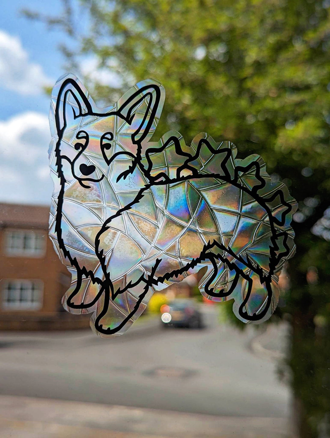 Corgi Vinyl Window Cling | Sun Catcher | Gift Idea | Dog Design ...