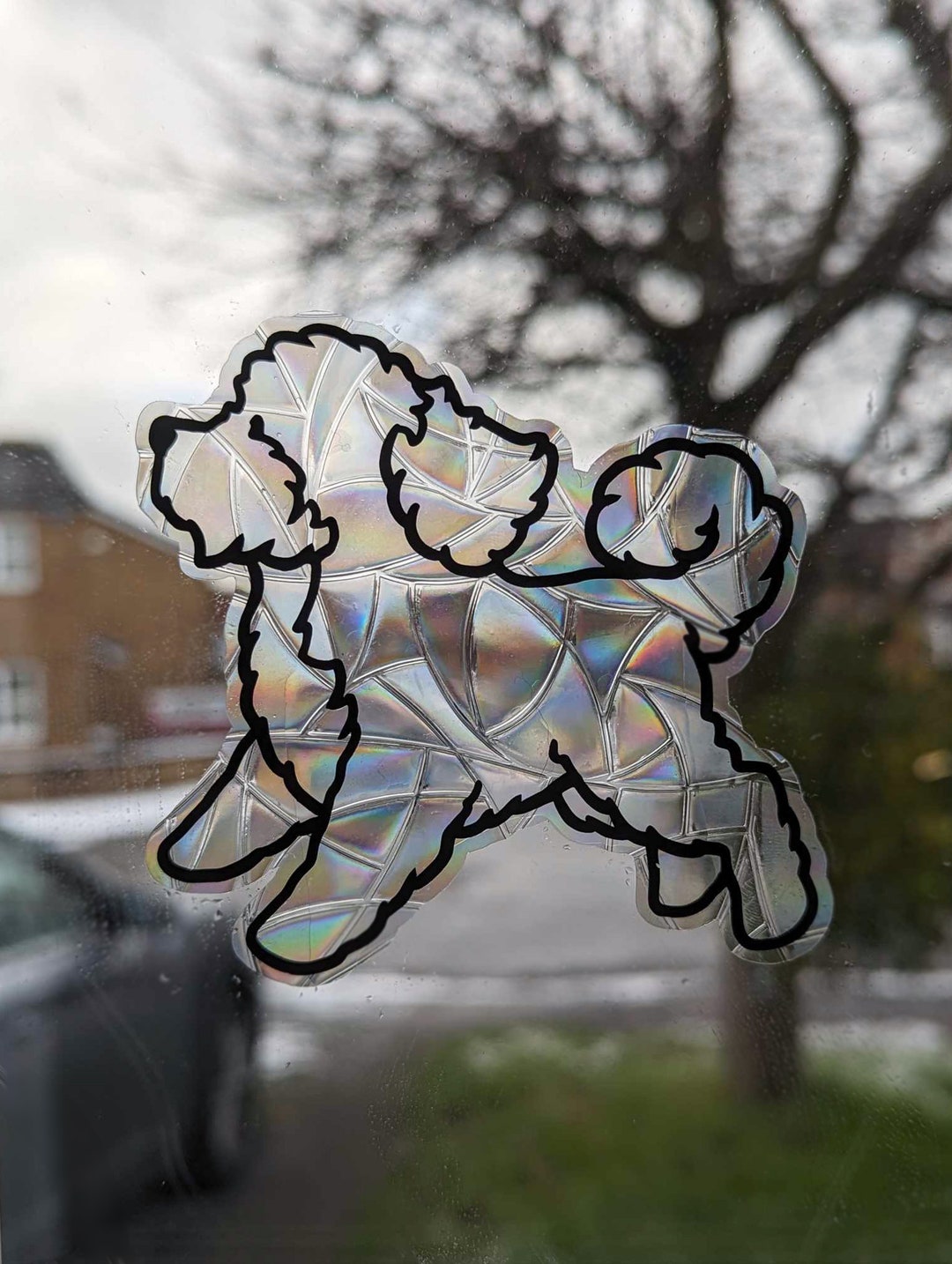 Cockerpoo Dog Vinyl Window Cling Doodle Labradoodle Sprocker Poodle ...