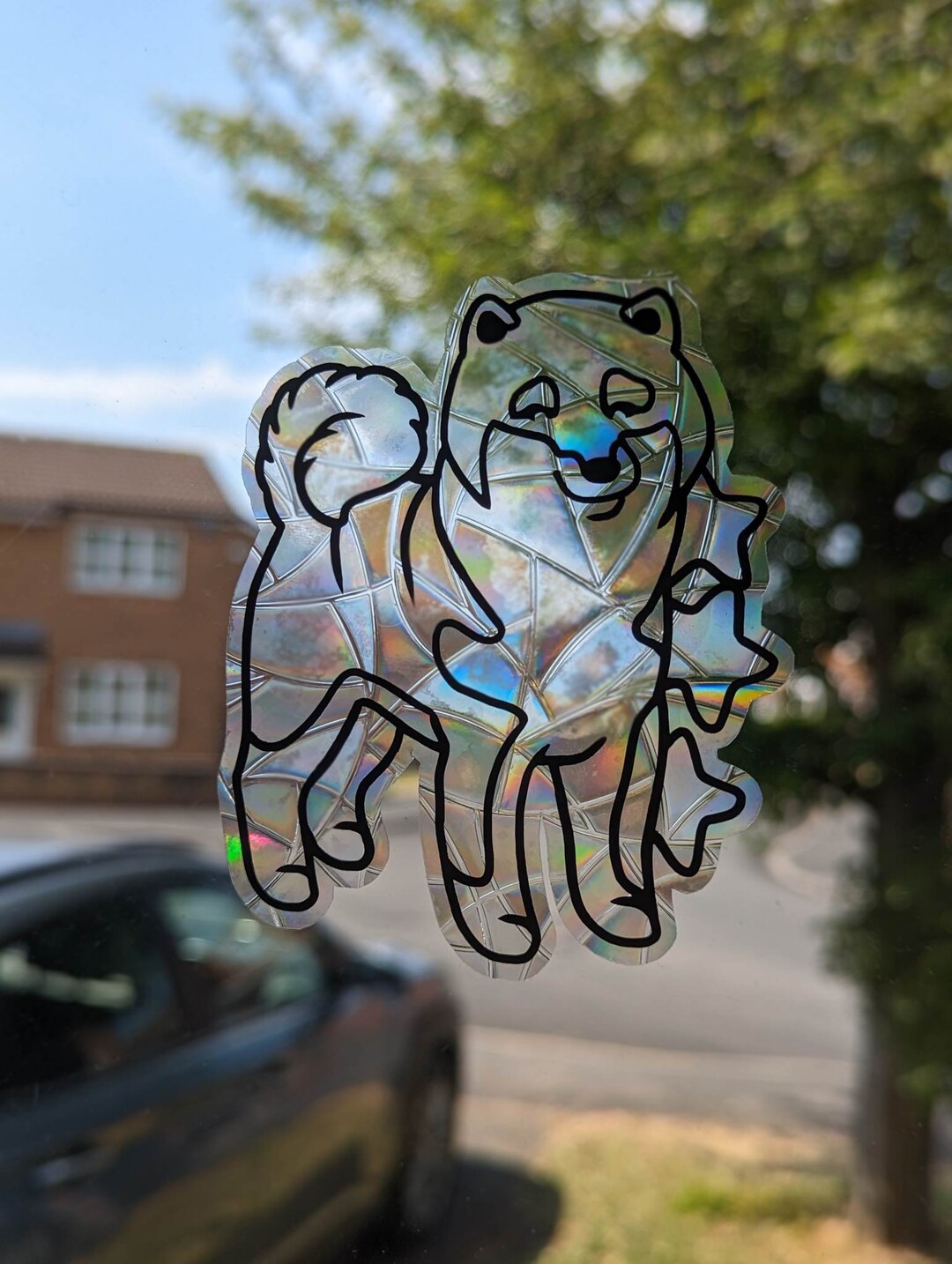 Shiba Inu Vinyl Window Cling Sun Catcher Gift Idea Dog Design Cute ...