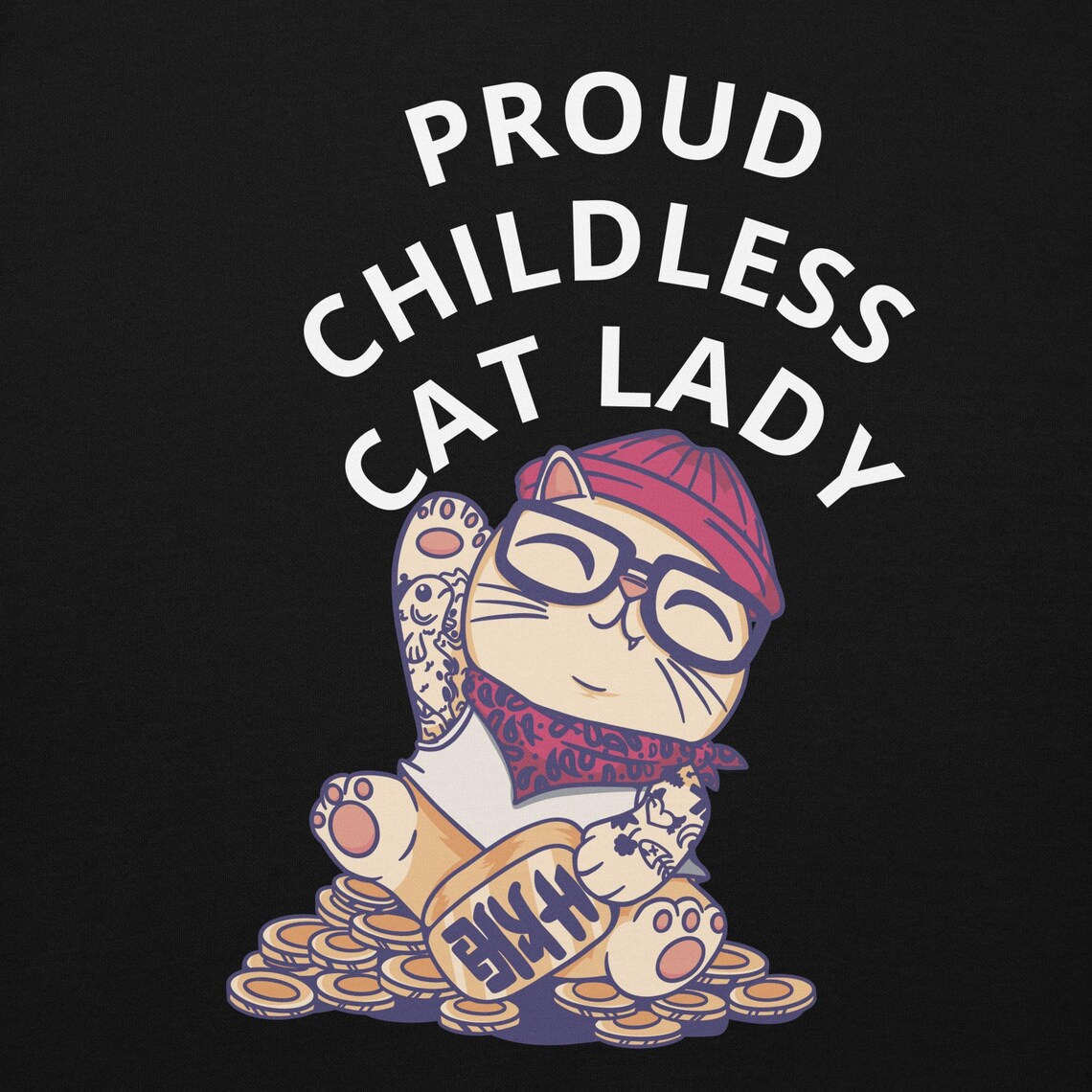 Childless Cat Lady Sweater - Etsy