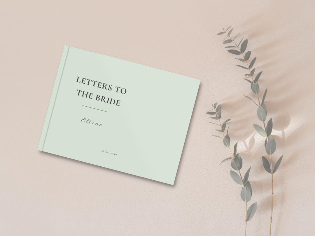 Letters to the Bride Canva Template Wedding Day Gift to the Bride ...