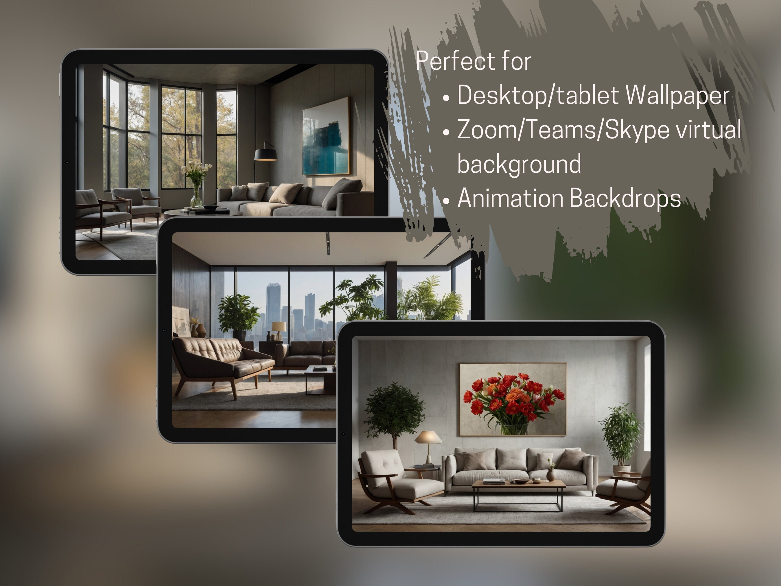 10 Modern City Virtual Backgrounds | Desktop Wallpaper | Zoom Meeting ...