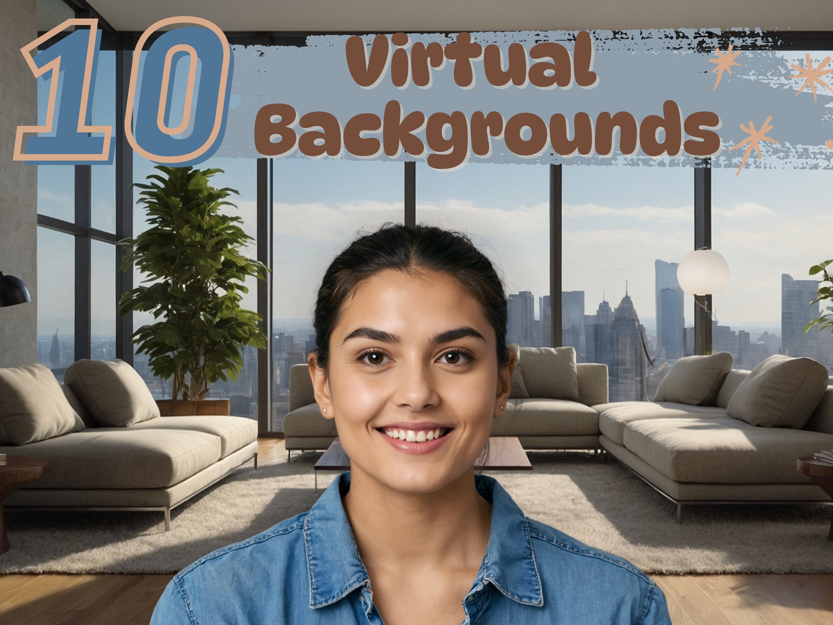 10 Modern City Virtual Backgrounds | Desktop Wallpaper | Zoom Meeting ...