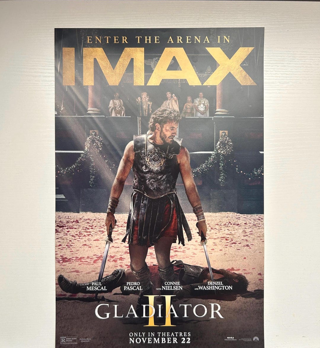 IMAX Gladiator 2 Poster - Etsy